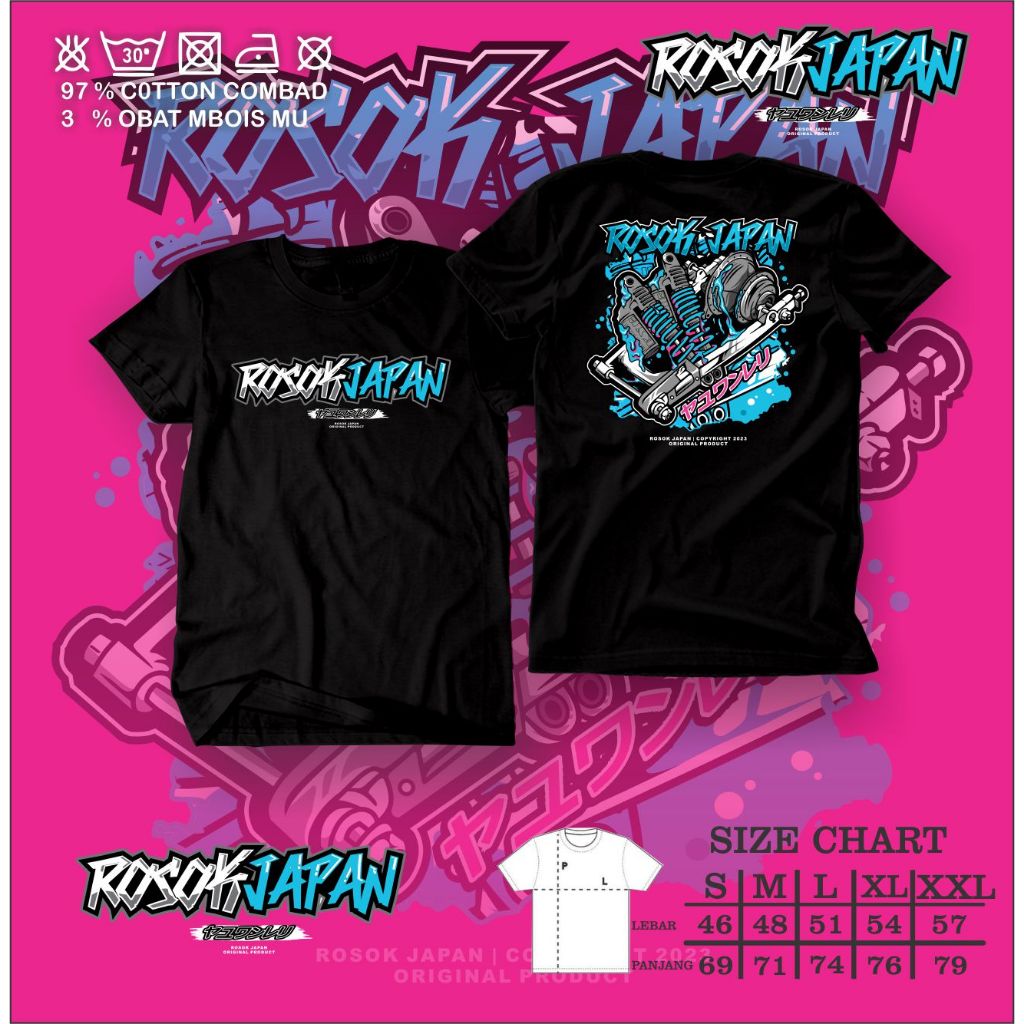 Jual KAOS ROSOK JAPAN VOL 5 //KAOS OTOMOTIF//KAOS CB GL TIGER HEREK ...