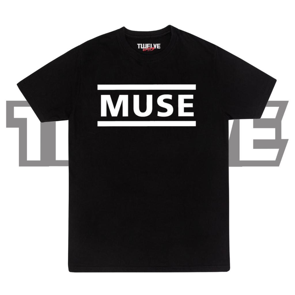 Jual MUSE Logo Black Reguler T-Shirt | Atasan Pria Wanita | Kaos Muse ...