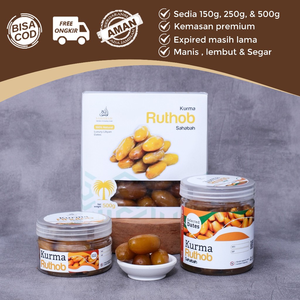 Jual Kurma Ruthob 500gr Fresh Kurma Muda Ruthab Libya Segar Bisa Untuk ...