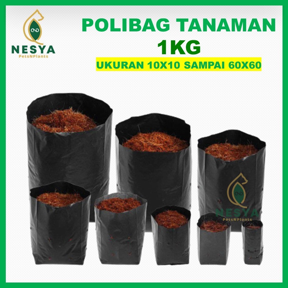 Jual Polibag Plastik Polybag 1kg Tanaman Ukuran Terlengkap Bahan Tebal ...