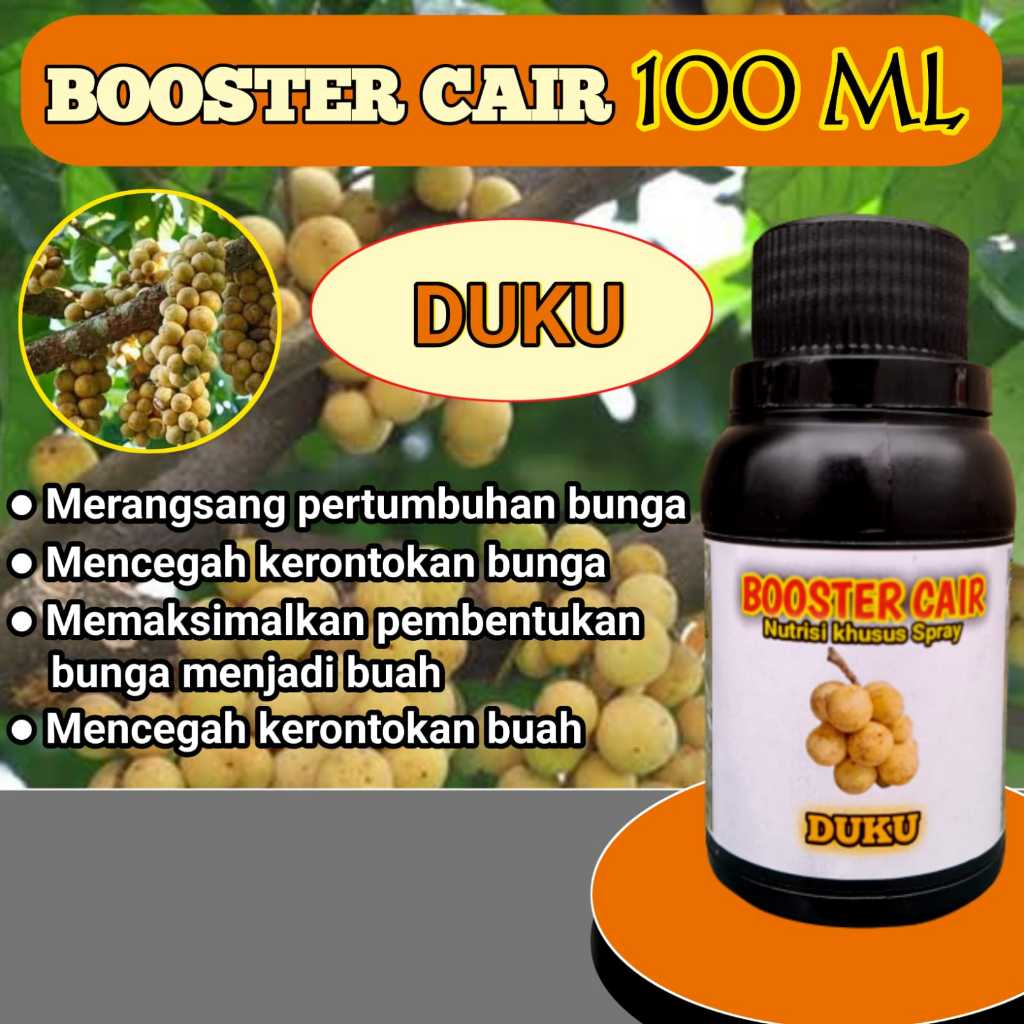 Jual Pupuk booster duku 100 ml nutrisi perangsang bunga dan pelebat buah anti rontok termurah ...