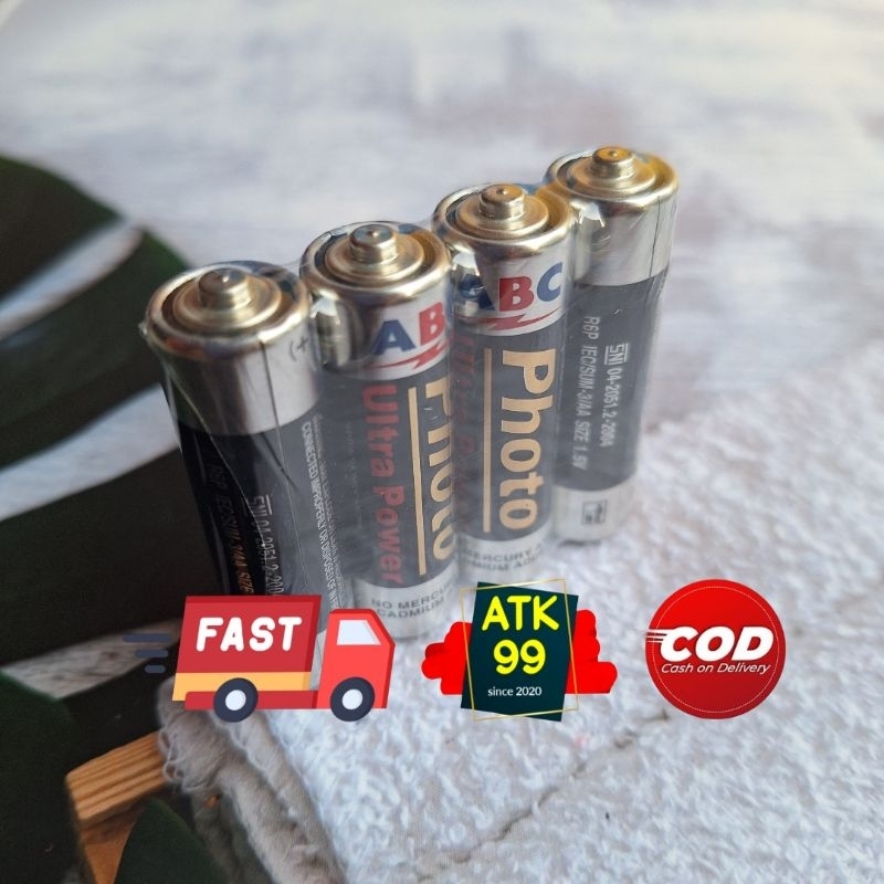 Jual 4 Pcs PHOTO -Baterai ABC Photo/Batu Baterai/Batu AA/Batu jam ...