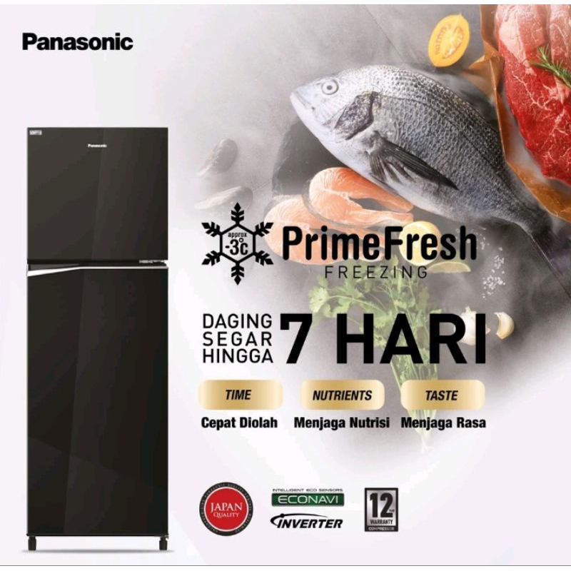 Jual PANASONIC Kulkas 2 Pintu ECONAVI INVERTER With Prime Fresh ...