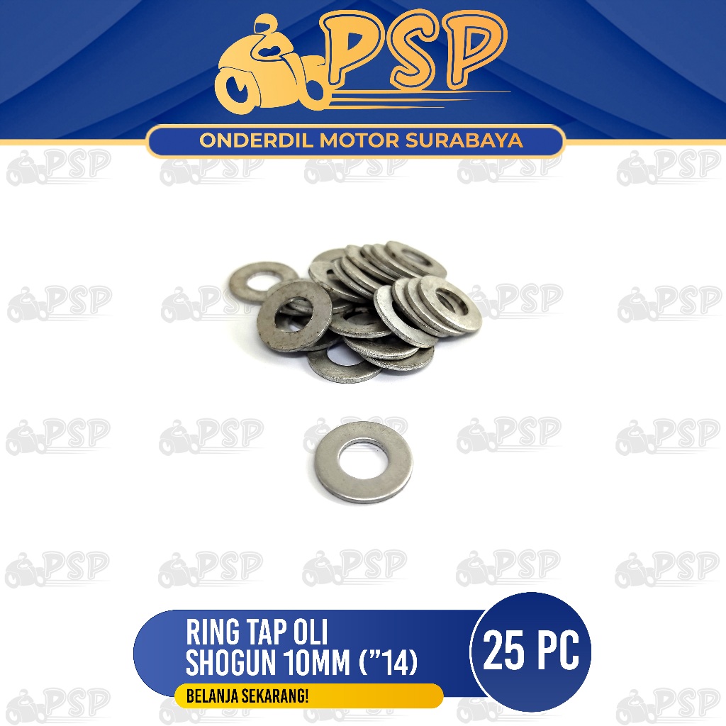 Jual Ring Tap Oli Shogun "14 (Harga Per Pak Isi 25) - Ring Reng Plat ...