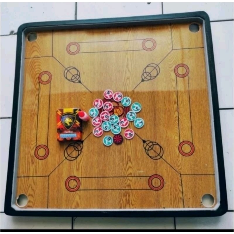 Jual Meja Karambol Super Besar ukuran 90 cm x 90 cm Komplit Biji dan Kristal Kerambol Meja ...