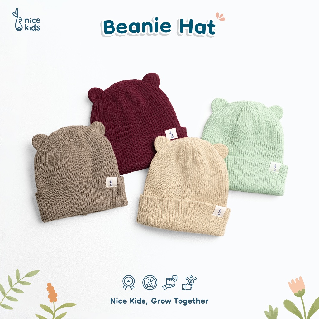 Jual Nice Kids - Beanie Hat Baby Topi Kupluk Rajut Bayi (6-12 bulan - 4 ...