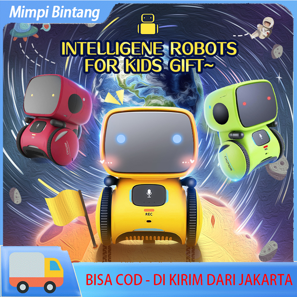 Jual AT SMART ROBOT Mainan Robot Pintar Interaktif Elektrik Sensor ...