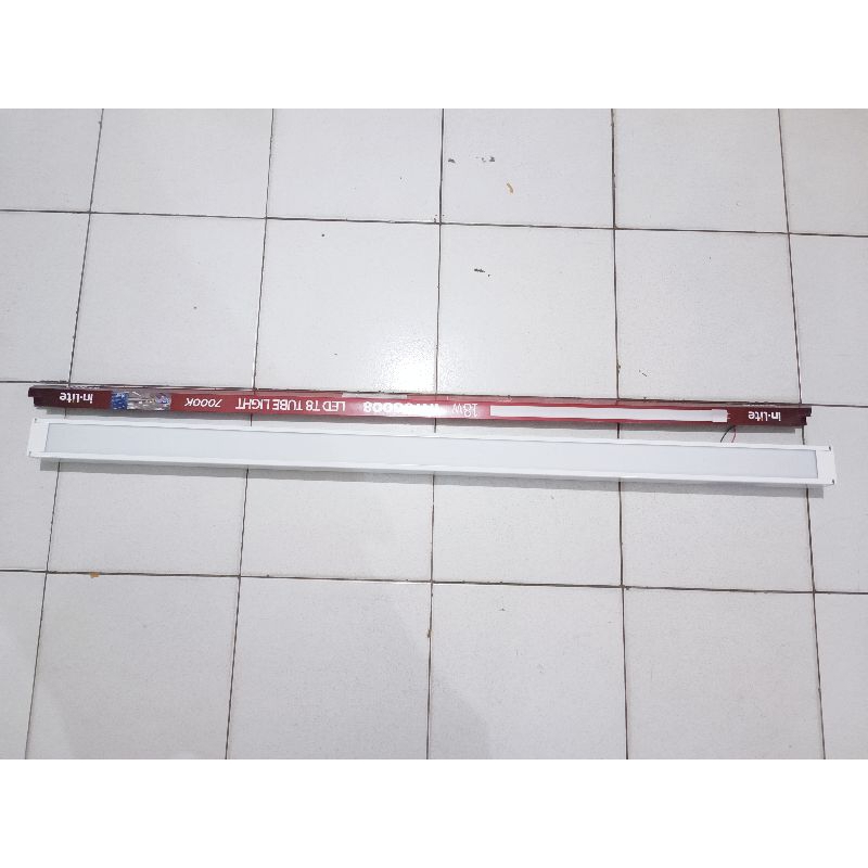 Jual Kap Lampu Gantung Kantor TL Linear T8 LED Balok 120cm 1x18w 120 cm ...