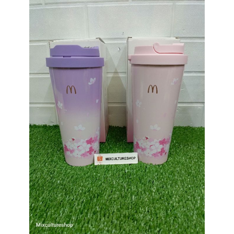 Jual Mcdonalds thailand sakura 2023 edition 550ml SS | Shopee Indonesia