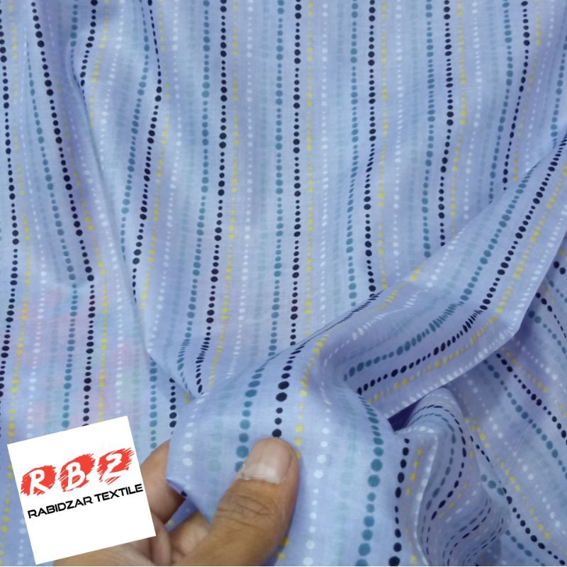 Jual KAIN KATUN PARIS ORIGINAL GARMENT MOTIF SALUR BULAT MELAJUR ...