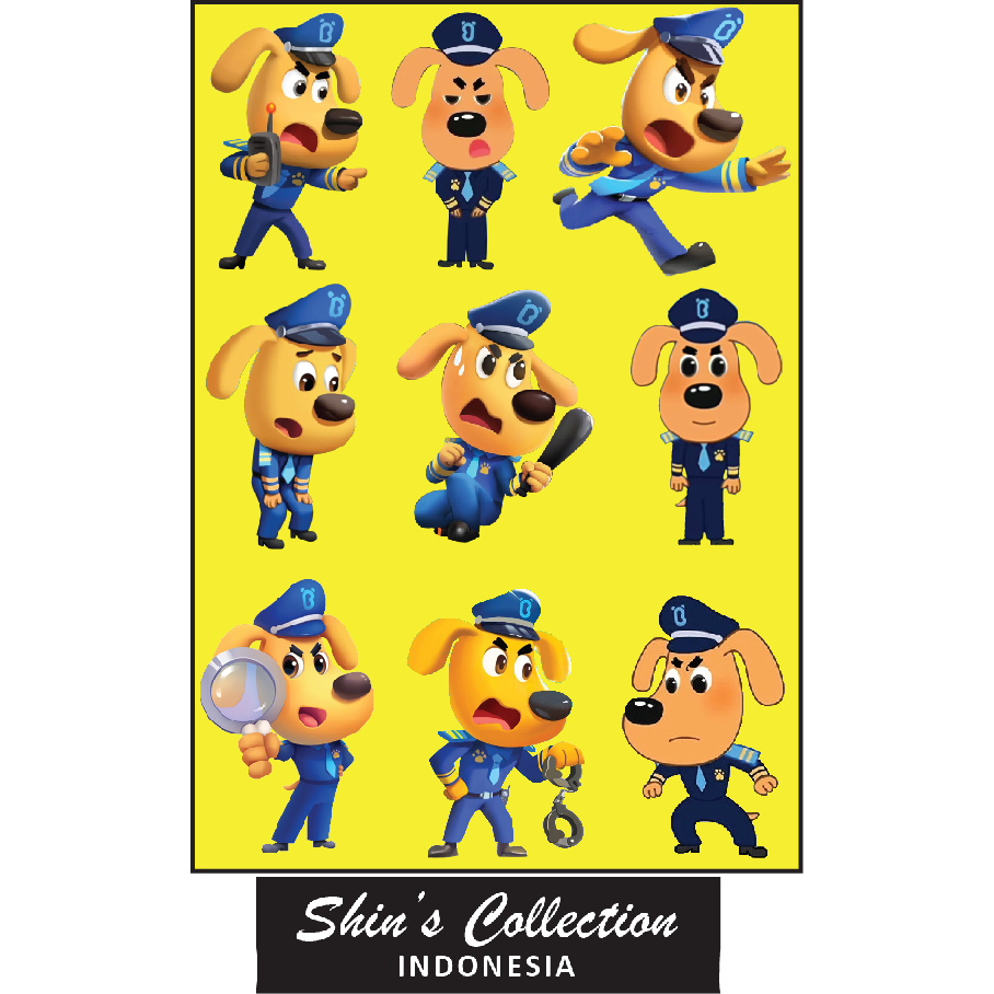 Jual Sticker stiker murah antiair transparan Sherif Labrador 1 pc ...