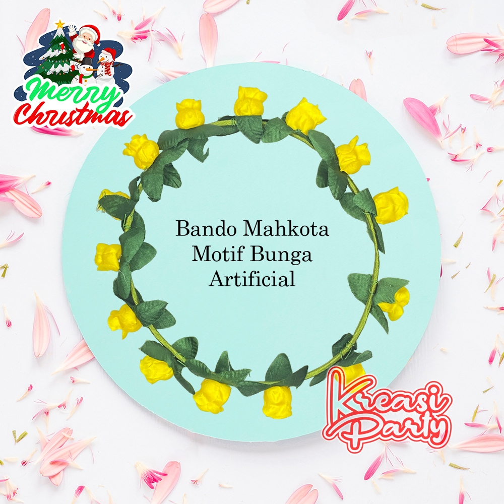 Jual Mahkota Bunga Kuning / Flower Crown / Crown Flowers | Shopee Indonesia