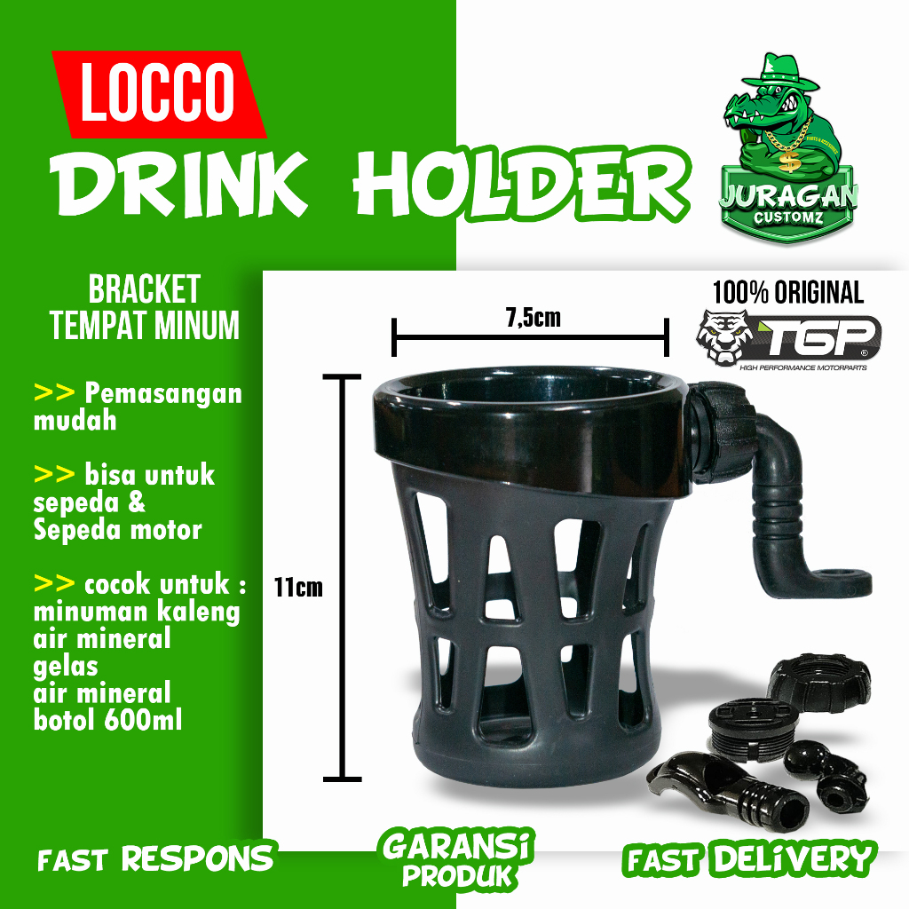 Jual Tempat Minum Botol Locco Drink Holder TGP Bracket Minum | Shopee ...