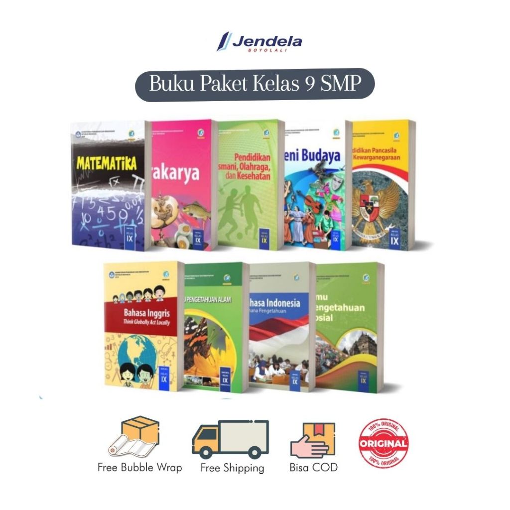 Jual Buku Paket BSE K13 Kelas IX SMP/Mts Buku Paket Kelas 9 SMP Buku ...