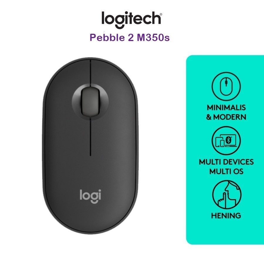Jual Mouse Wireless Logitech Pebble M350 / M350s M350 S Original ...