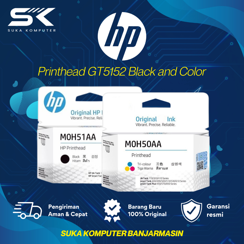 Jual HP Printhead GT5152 Black and Color | Shopee Indonesia
