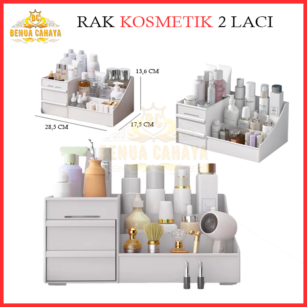 Jual Rak Kosmetik 2 Laci - Kotak Organizer Penyimpanan Kosmetik Rak ... Jual Rak Kosmetik 2 Laci - Kotak Organizer Penyimpanan Kosmetik Rak ...