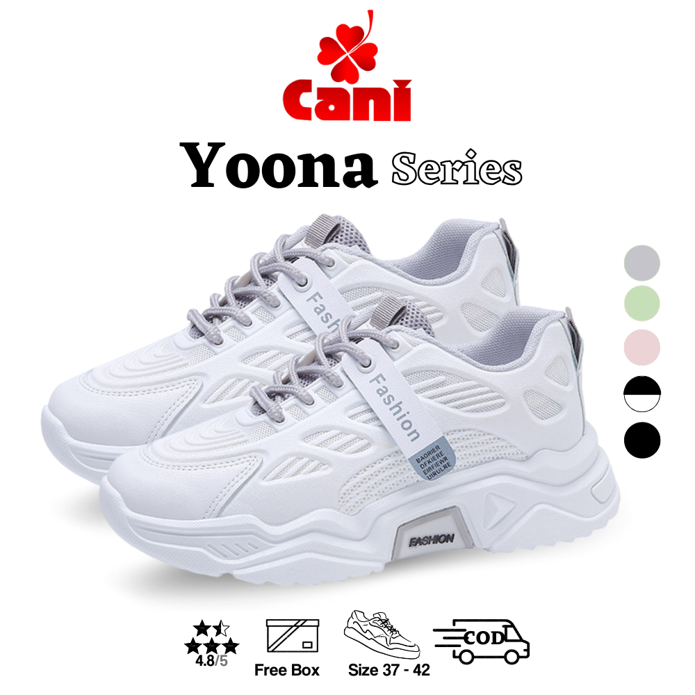 Jual Cani "Free Box" (Size 37 - 42)Yoona Sepatu Wanita Sneakers Trendy ...