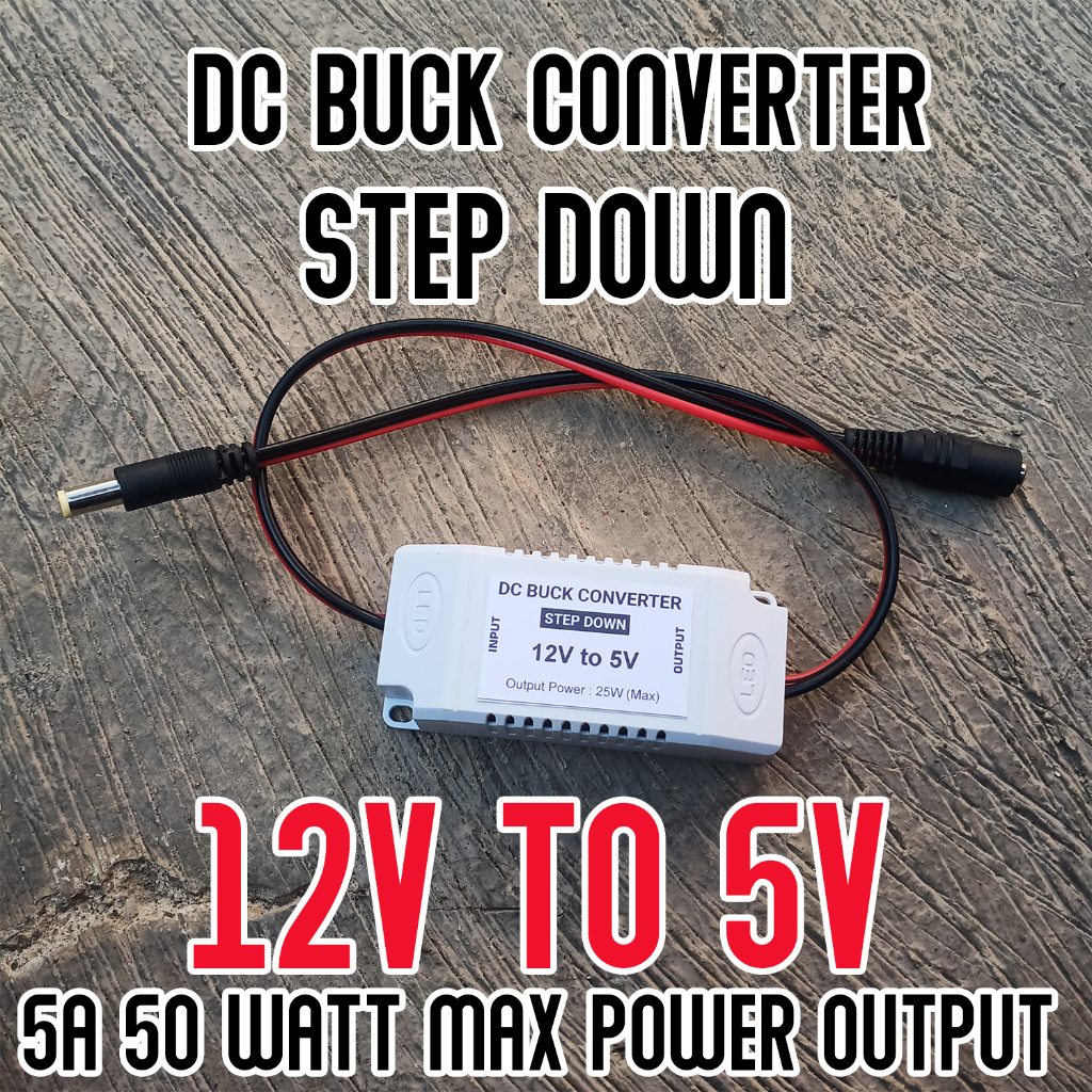 Jual DC STEP DOWN 12V TO 5V BUCK CONVERTER | Shopee Indonesia