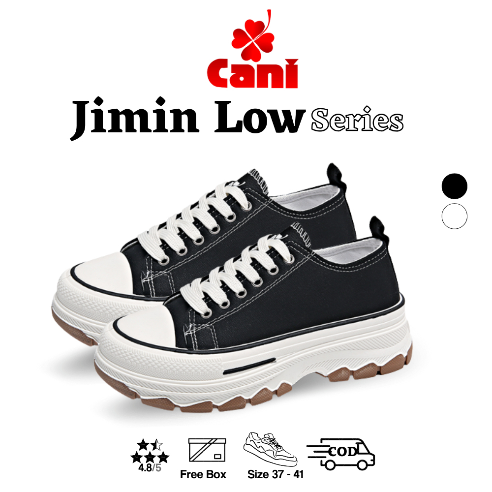 Jual Cani "Free Box" (Size 36 - 41) Jimin Low Sepatu Sneakers Run Hike ...