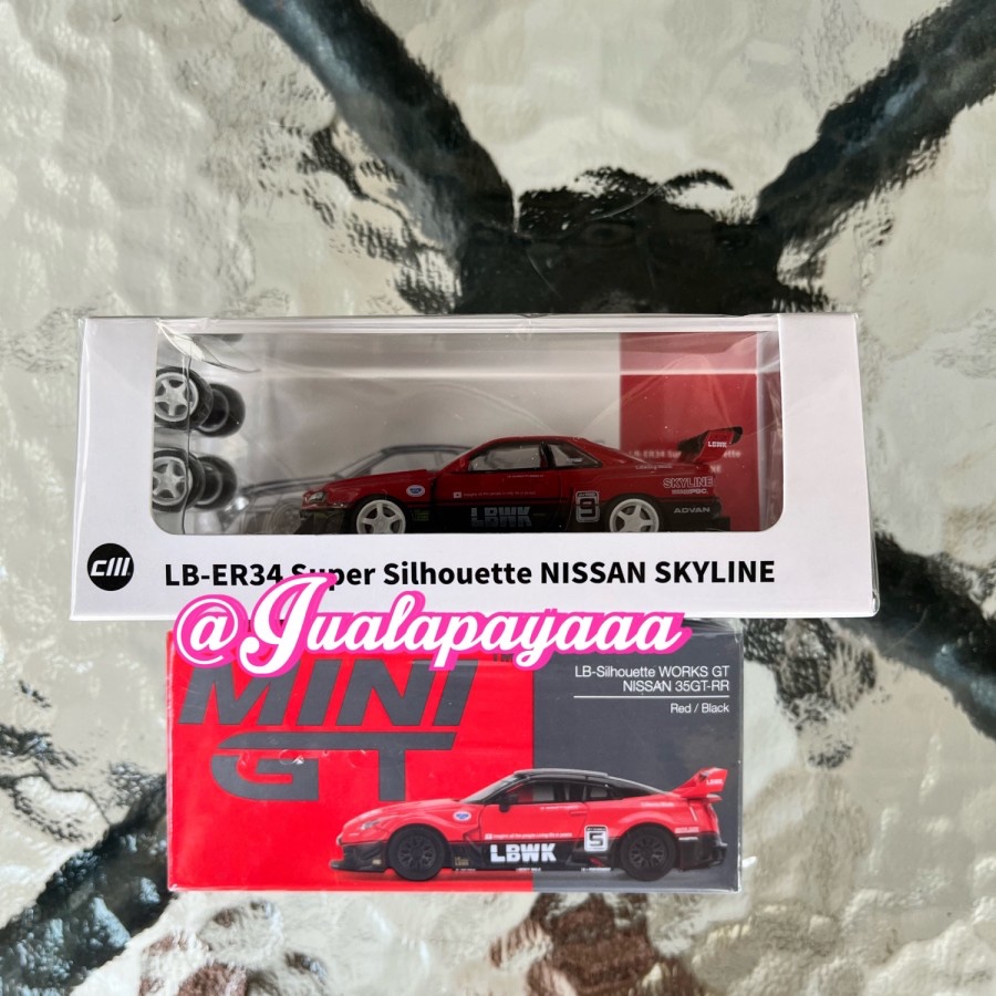 Jual MINI GT R35 LBWK RED CM MODEL LBWK R34 RED DIECAST R34 LBWK R35 ...