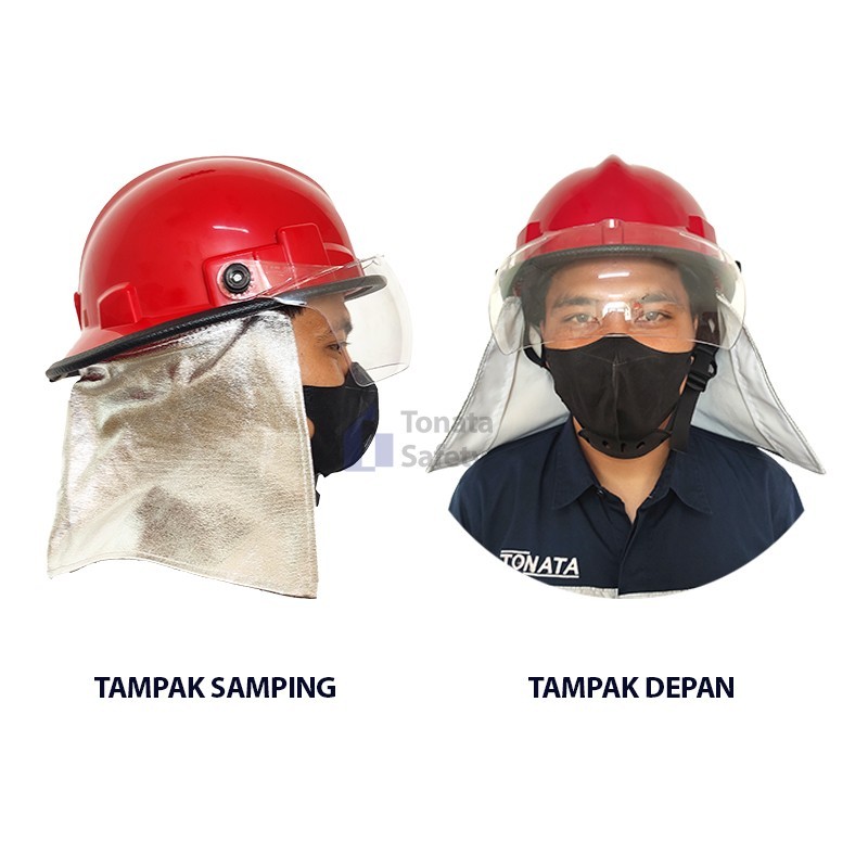 Jual Tonata Helm Pemadam Kebakaran Helm Damkar Merah | Shopee Indonesia