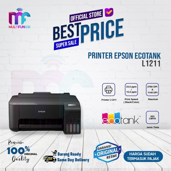 Jual EPSON PRINTER ECOTANK L1211 A4 INK TANK / PRINTER EPSON L 1211 ALL IN ONE ECO TANK ...