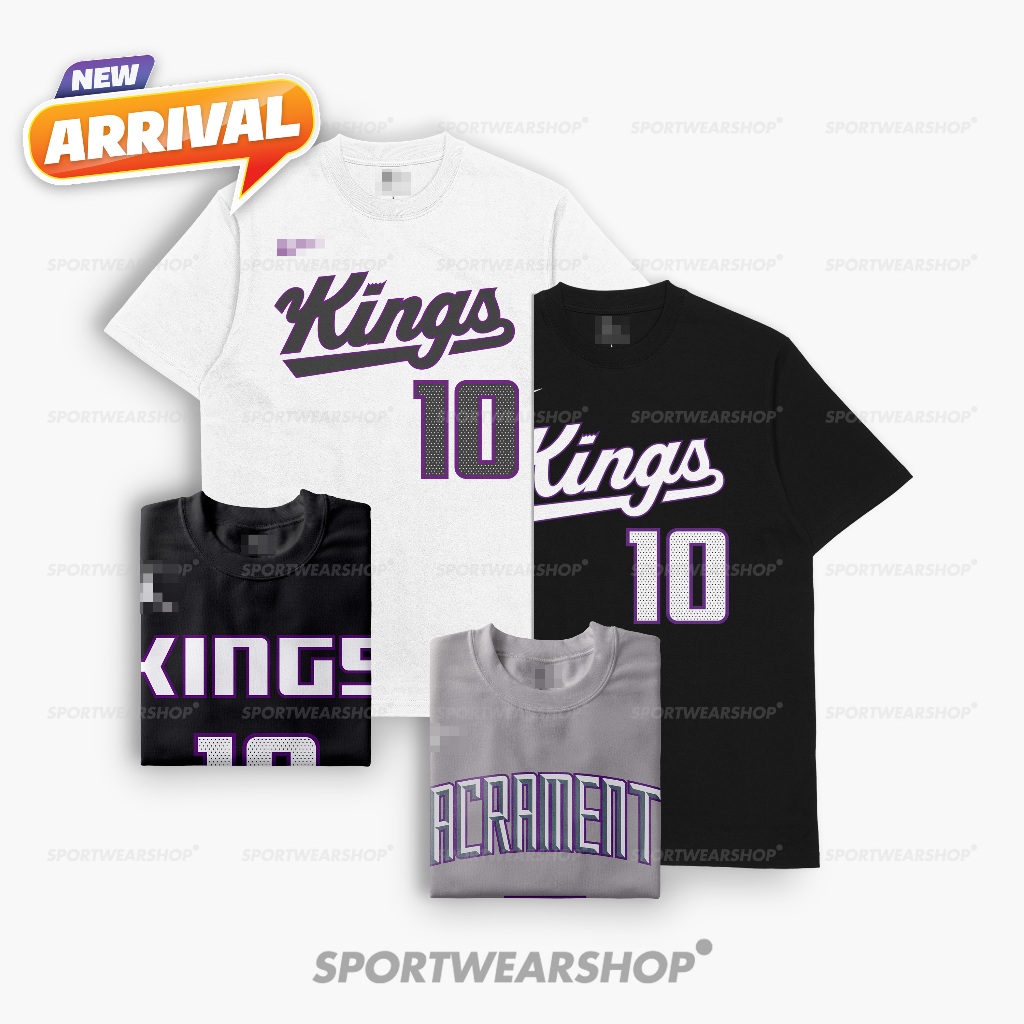 Jual Baju Kaos Basket NBA Sacramento Kings Tshirt Domantas Sabonis No ...