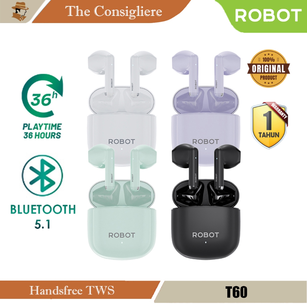 Jual Airbuds TWS Robot Handsfree Bluetooth Wireless Original Earphone ...