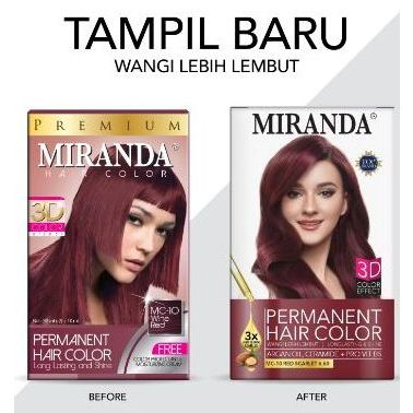 Jual miranda hair color / semir rambut / cat rambut 30ml (KEMASAN BARU ...
