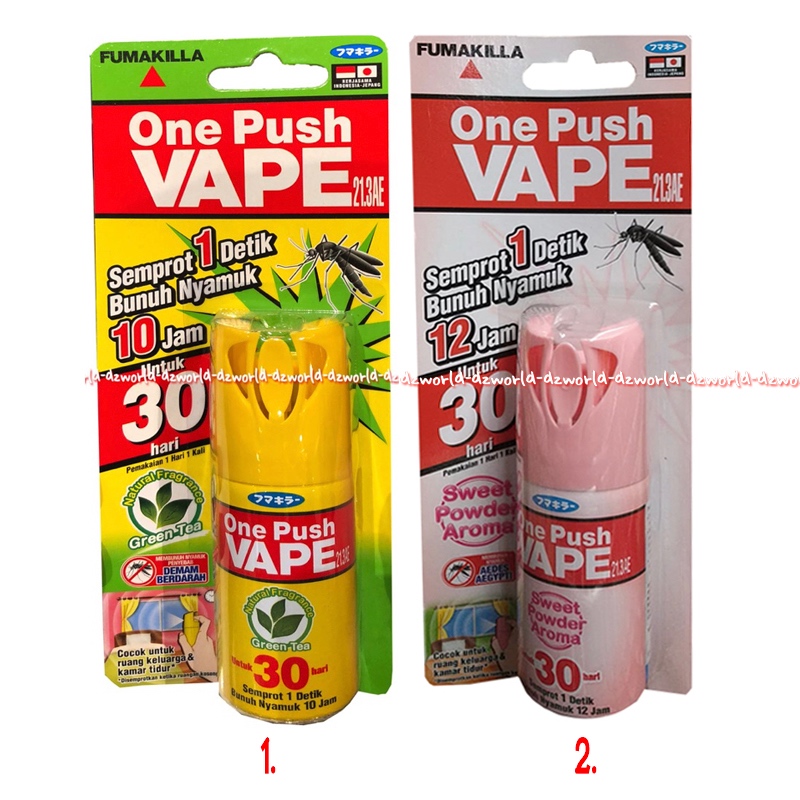 Jual Fumakilla One Push Vape 30hari Obat Nyamuk Sekali Semprot Anti ... Jual Fumakilla One Push Vape 30hari Obat Nyamuk Sekali Semprot Anti ...