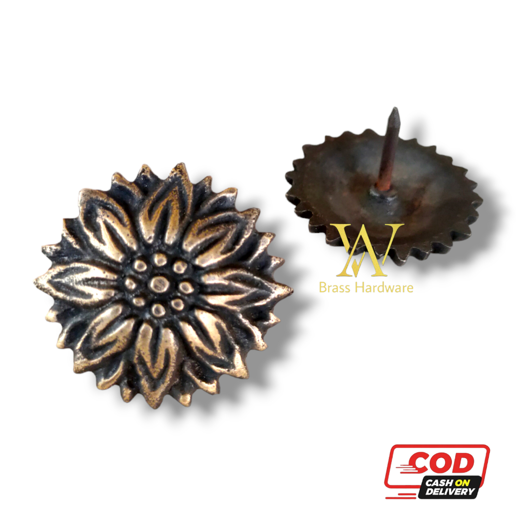 Jual Paku Payung Kuningan Paku Pinus Kuningan Motif Bunga Ukir 3,5 cm 1 ...
