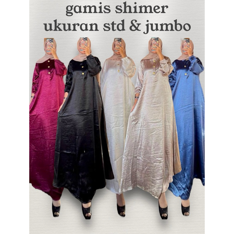 Jual GAMIS SHIMER SUPER CANTIK DAN MEWAH BANGET DI PAKAI BUSUI FRIENDLY ...