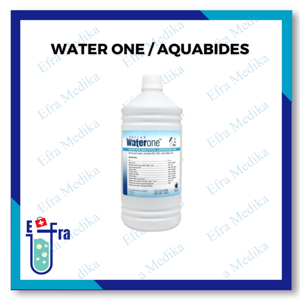Jual Water One 1 Liter Onemed / Aquabides / Aquabidest / Aquades ...