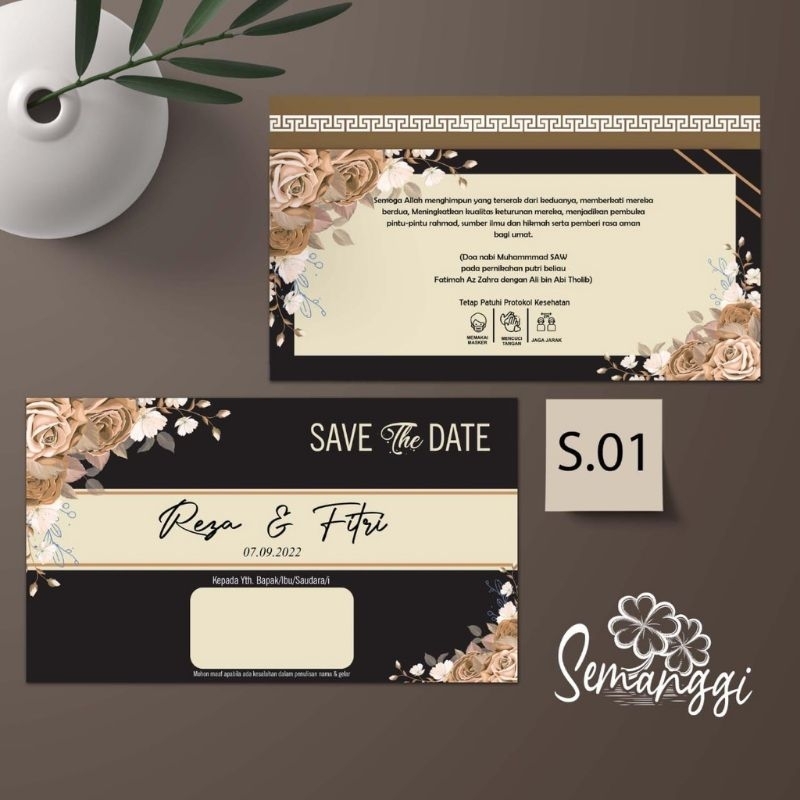 Jual Harga sudah termasuk (undangan+cetak, lebel, plastik) | Shopee ...