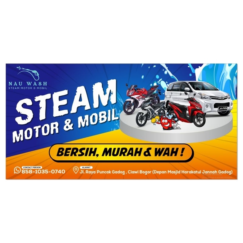 Jual SPANDUK STEAM MOTOR & MOBIL / DOORSMEER UKURAN 2 X 1 M | Shopee ...