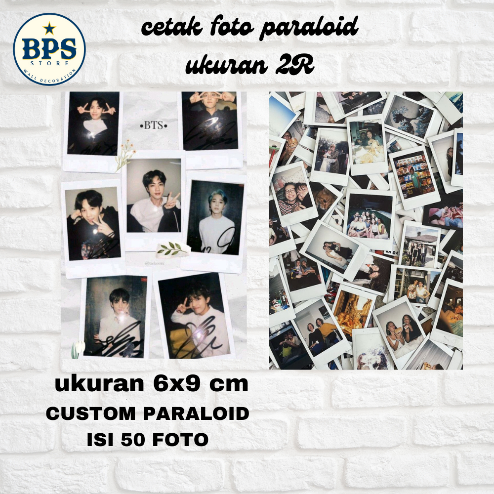 Jual CETAK FOTO PARALOID UKURAN 6X9 CM 2R ISI 50 FOTO | Shopee Indonesia