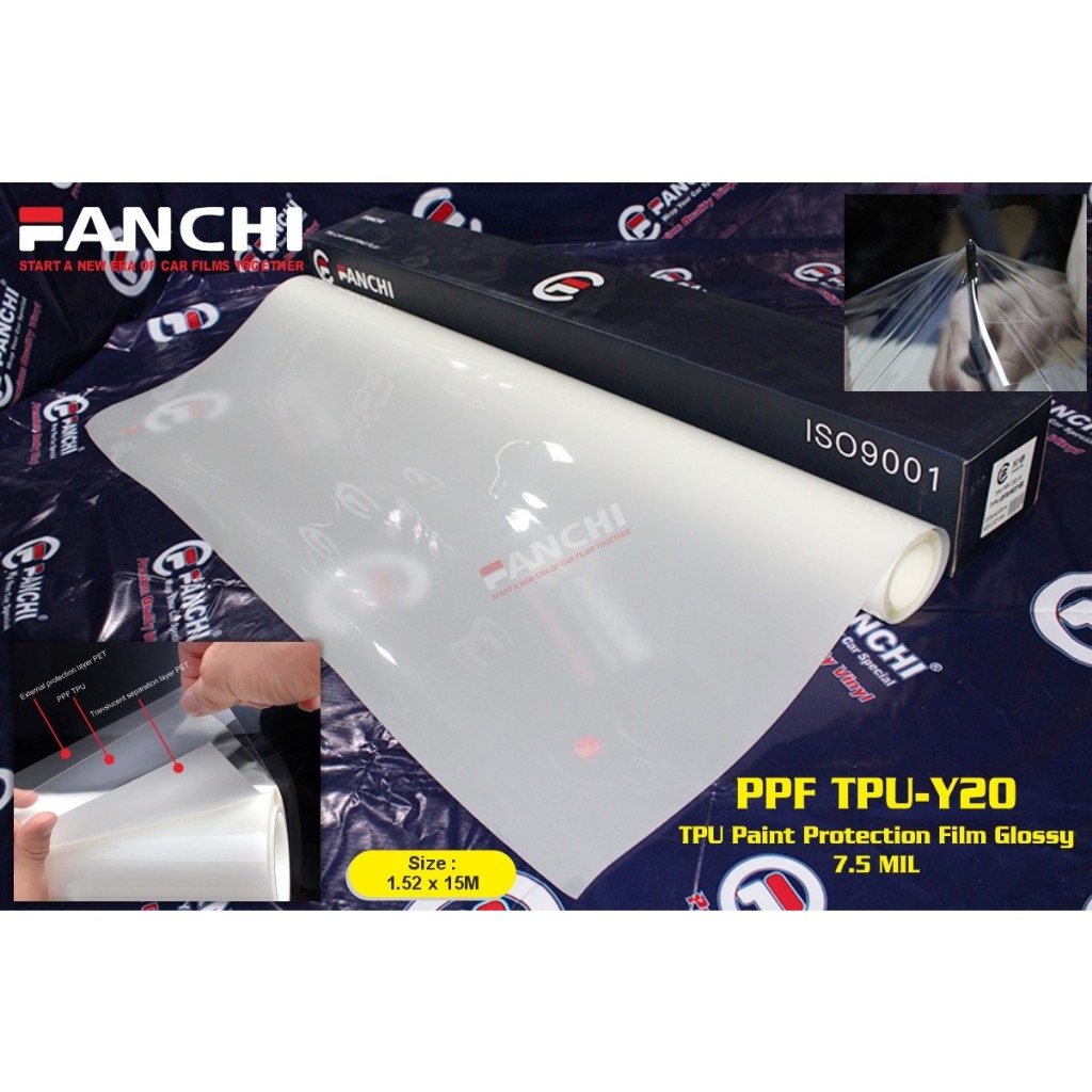 Jual ROLL 152Cm Sticker FANCHI PPF TPU-Y20 Paint Protection Film Glossy ...