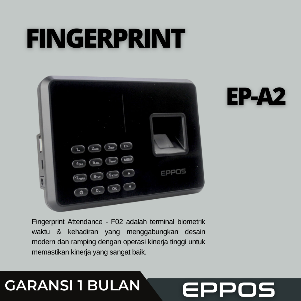 Jual Mesin Absensi EPPOS Fingerprint Attendance EP-A2 | Shopee Indonesia