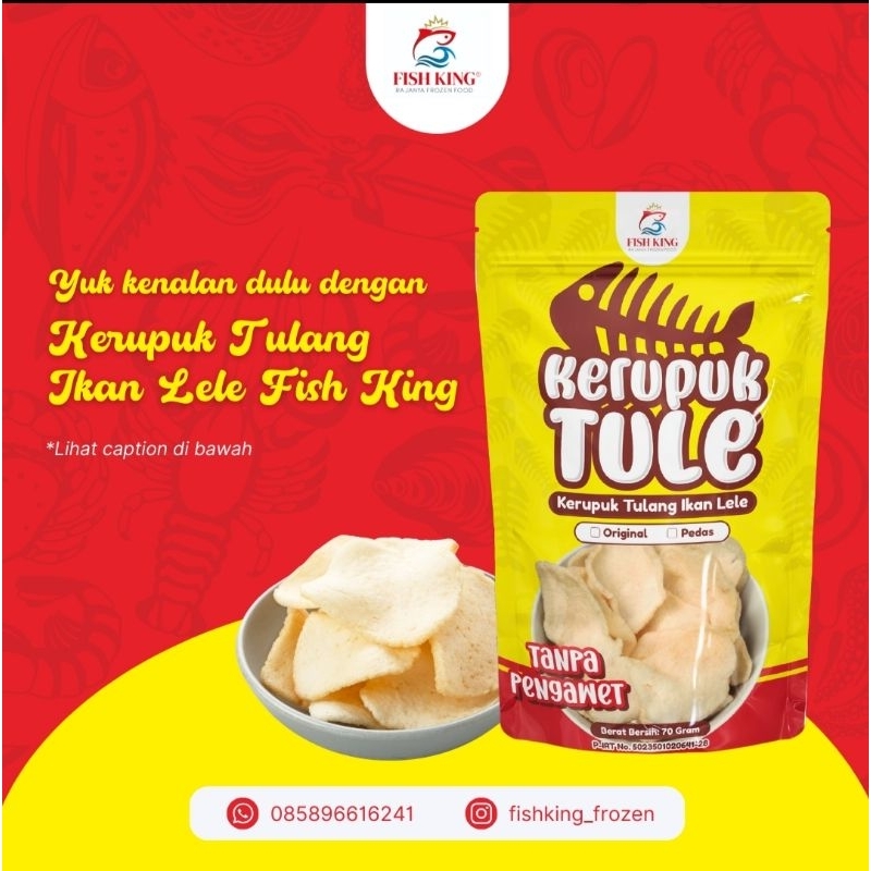 Jual Kerupuk TuLe FISH KING - Kerupuk Tulang Lele | Shopee Indonesia