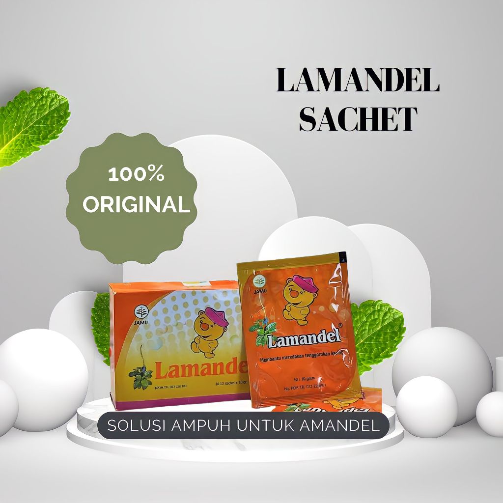 Jual LAMANDEL KEMASAN BOTOL/SACHET-Bubuk Herbal Untuk Mengatasi Amandel ...