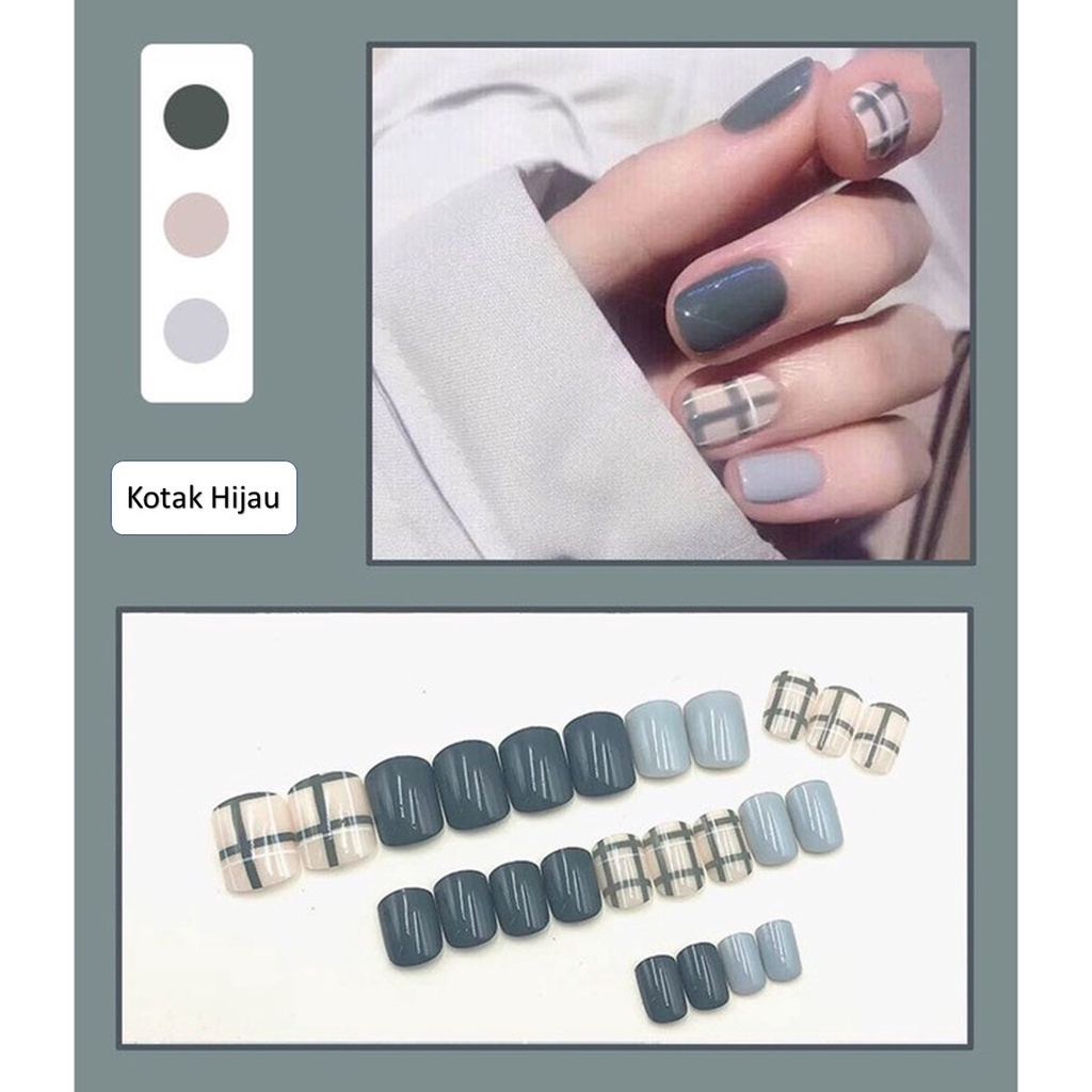 Jual HC 24Pcs Kuku Palsu Motif Kartun 24 Pcs Fake Nail Karakter ...