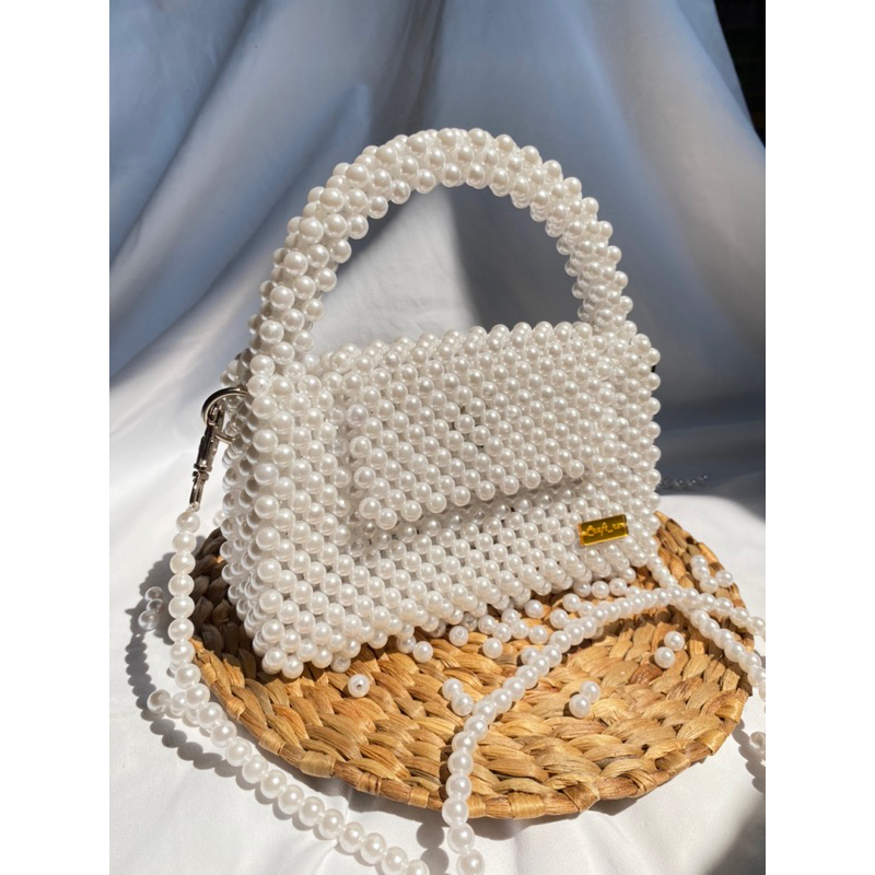 Jual PEARL BAG / TAS MUTIARA / BEADS BAG / TAS MANIK MANIK | Shopee ...