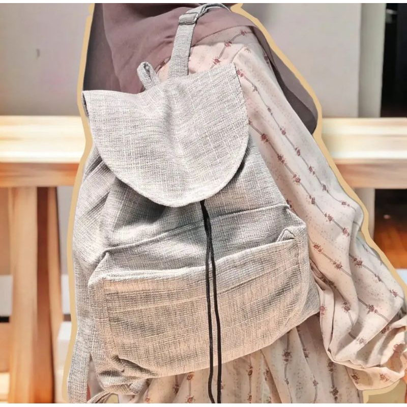 Jual TAS RANSEL KANVAS SERUT VANIA TAS SEKOLAH TAS PUNGGUNG WANITA ...