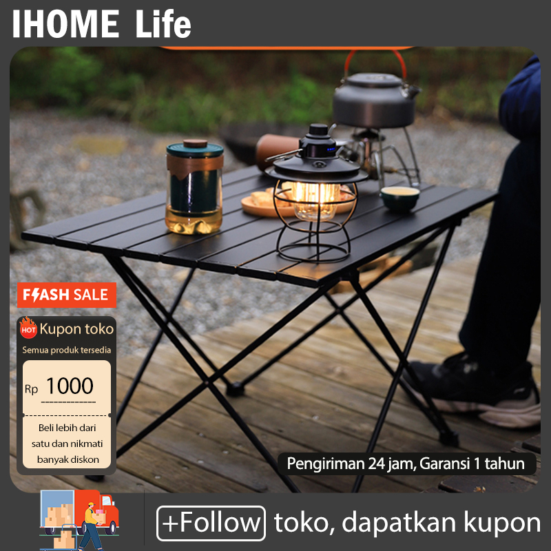 Jual IHOME Meja Lipat Folding Table Meja Camping Meja Portable Indoor ...