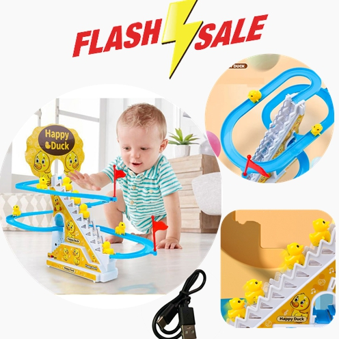 Jual COD Mainan Anak Happy Duck Seluncur Tangga Bebek - Slide Tangga ...