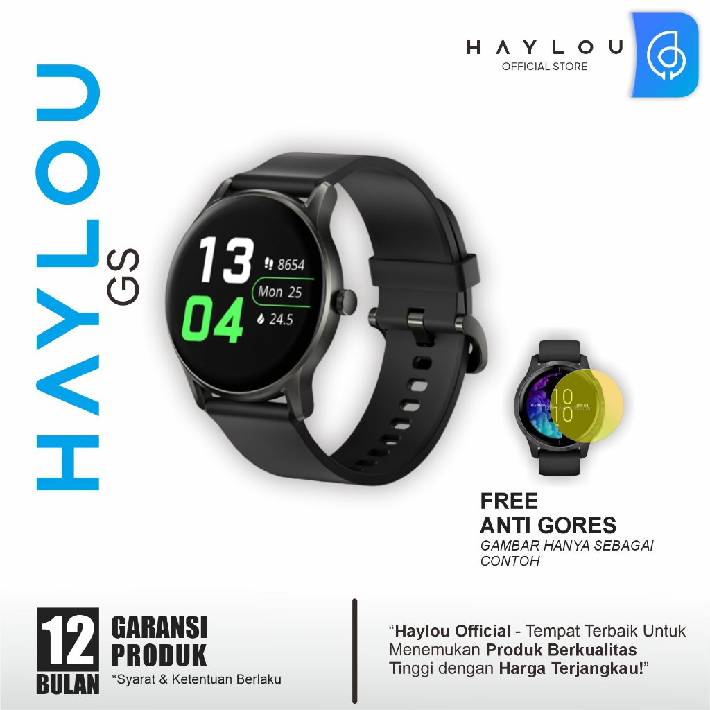 Jual HAYLOU GS LS09A Smartwatch SpO2 IP68 Water Proof Sport Watch Full ...