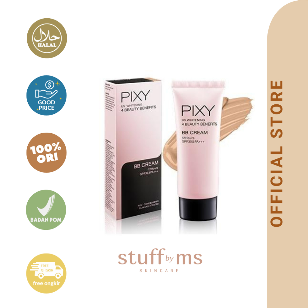 Jual Pixy BB Cream UV Whitening 4 Beauty Benefits 30 mL | Shopee Indonesia