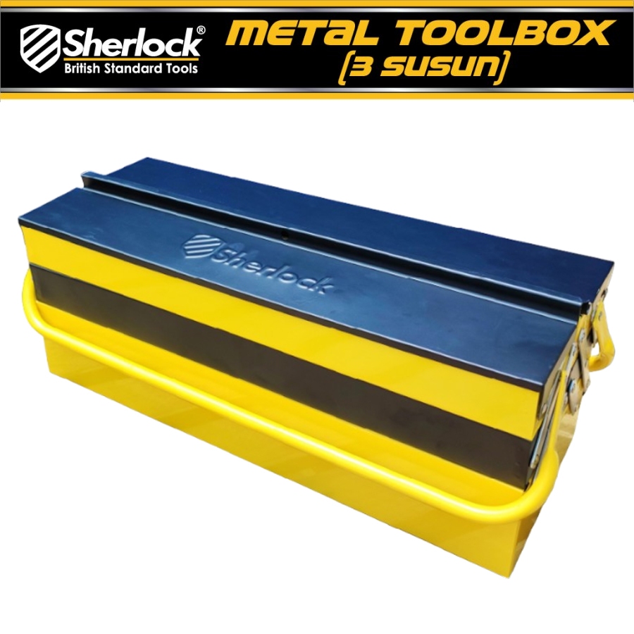 Jual Tool Box 3 Susun Metal Toolbox 3 Layer Sherlock Daily Duty Tool ...
