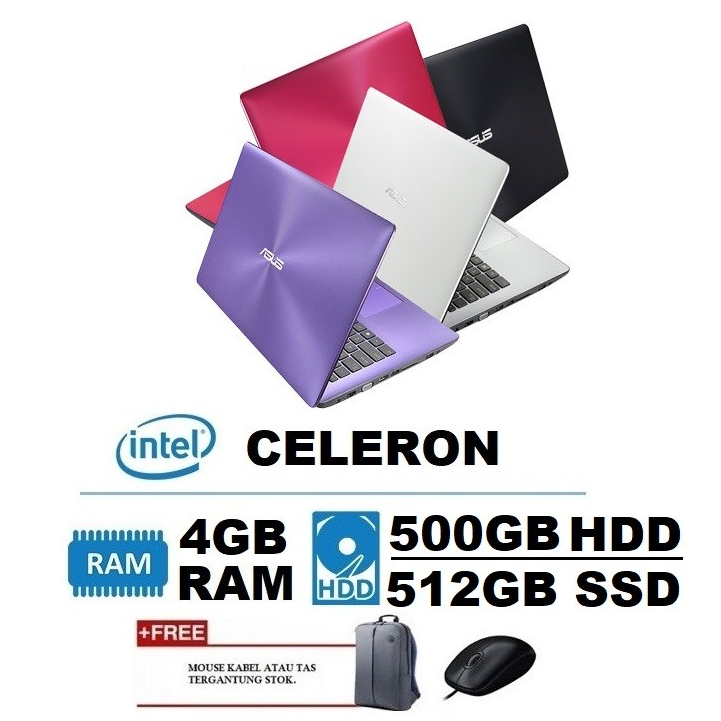 Jual Laptop asus X453 Celeron Ram 8GB/512GB win 10/14"inch (free mouse ...
